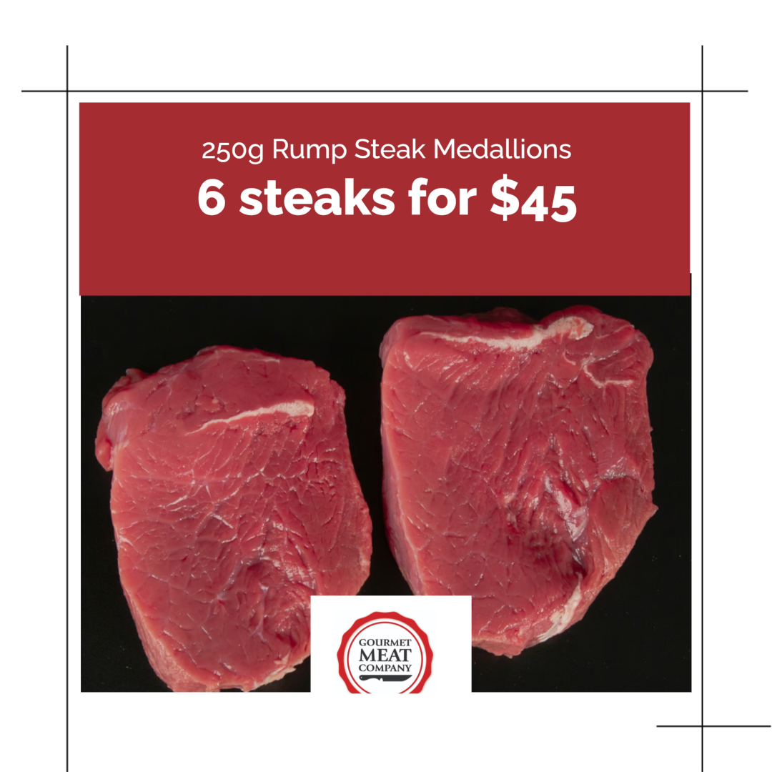 6 x 250g Rump steak medalions - Gourmet Meat Company
